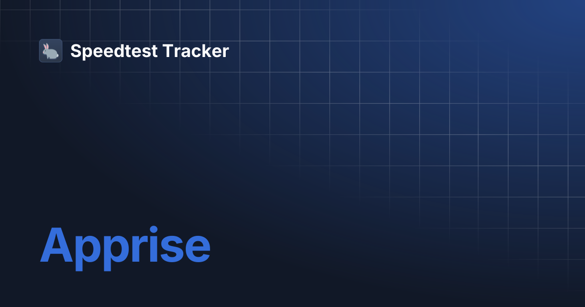 Apprise | Speedtest Tracker